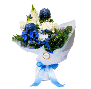 Royal Blue - Elegant Anniversary Flower Bouquet